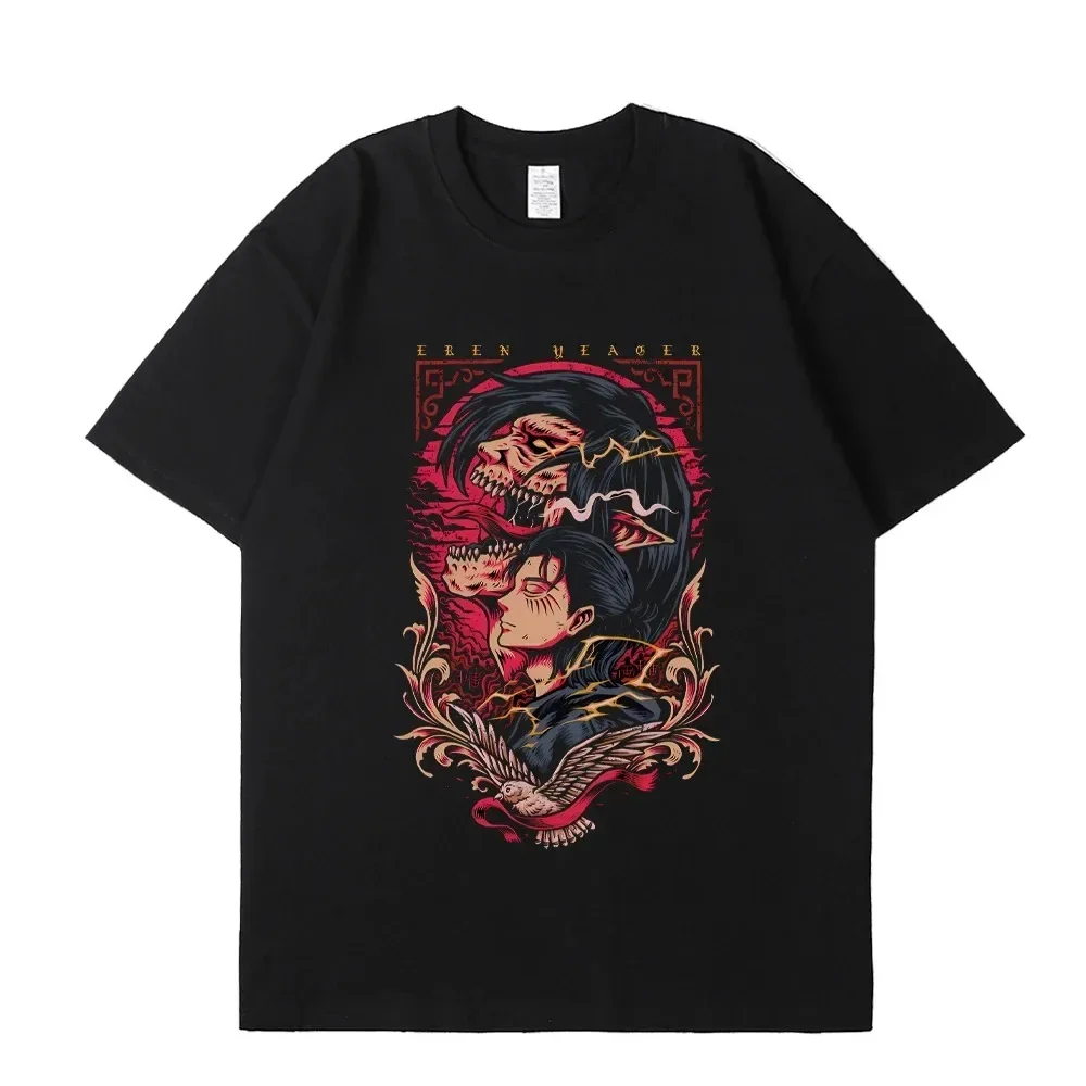 Anime-Attack-on-Titan-T-Shirt-Men-Cotton-Cartoon-Tee-Women-Harajuku-T ...