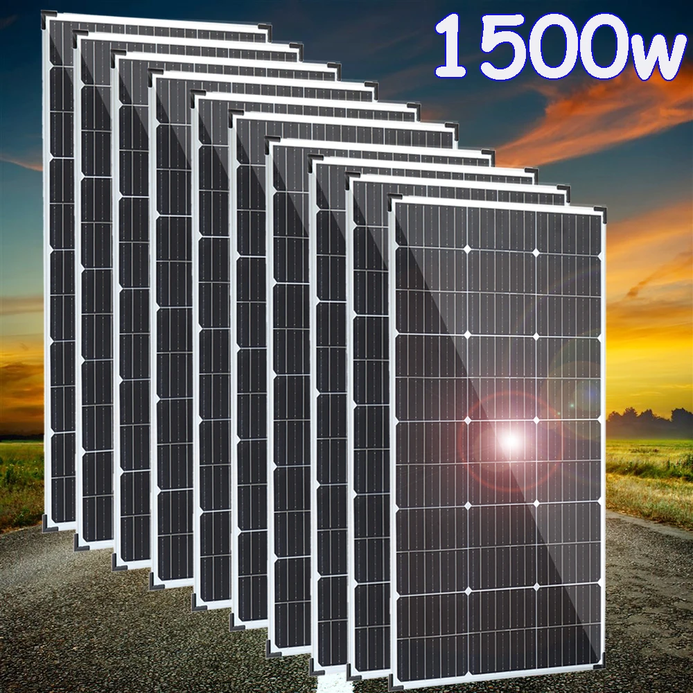 1000w Solar Panel Home Complete Kit | Solar Panels Complete Kit Battery ...