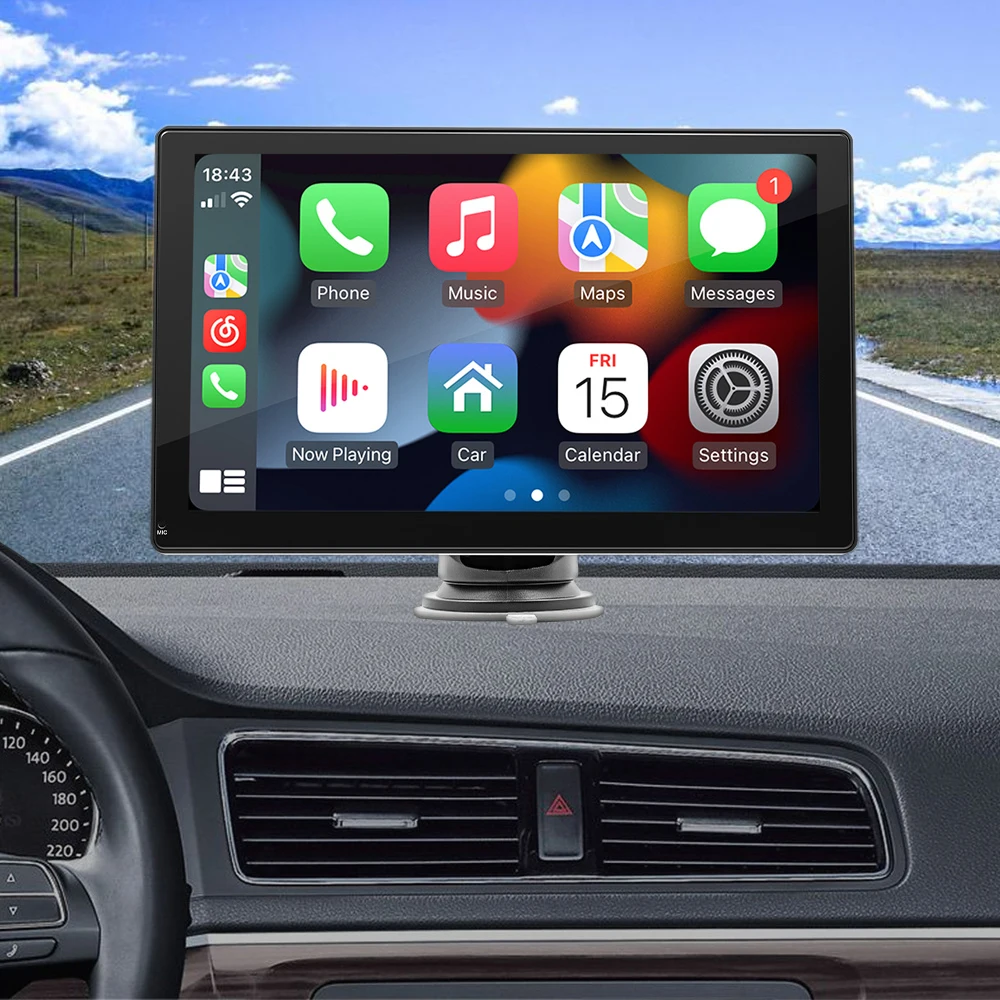 9 Inch Wireless CarPlay Android Auto Monitor Automotive Multimedia MP5 ...