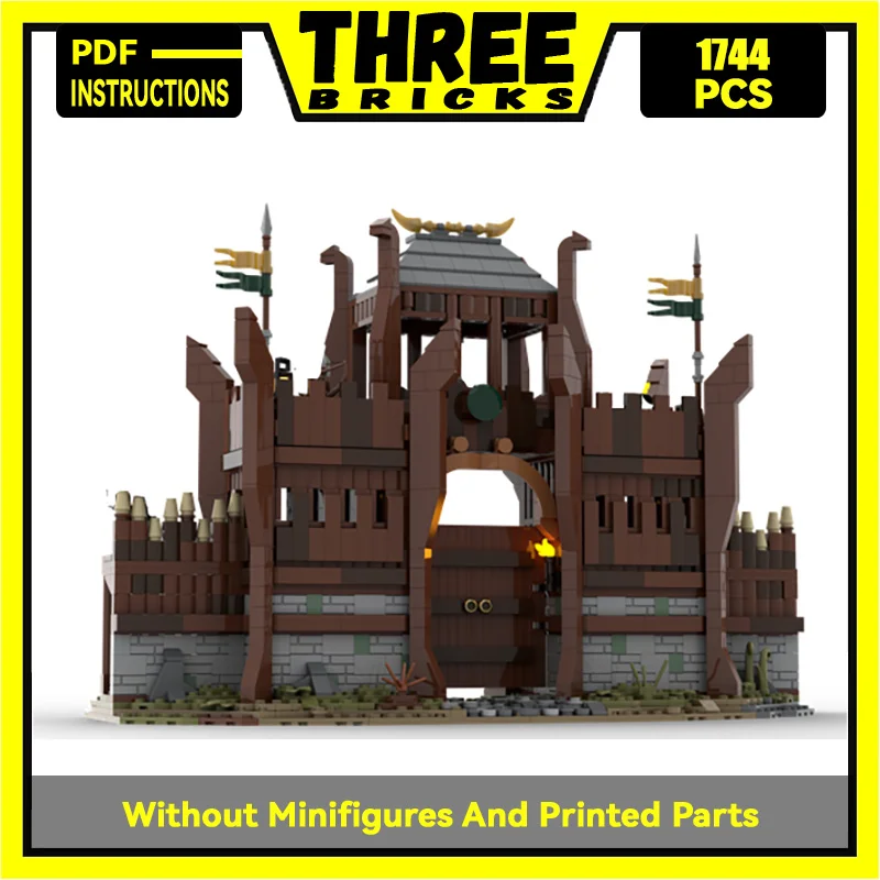 Rings-Movie-YcMoc-Building-Blocks-Gates-Of-Edoras-Model-Technology ...