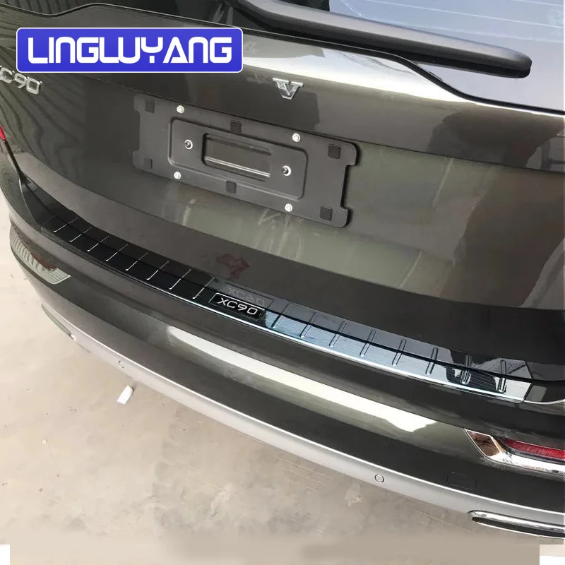 Car styling for Volvo xc90 trunk trim strip trunk protection strip 2015 ...