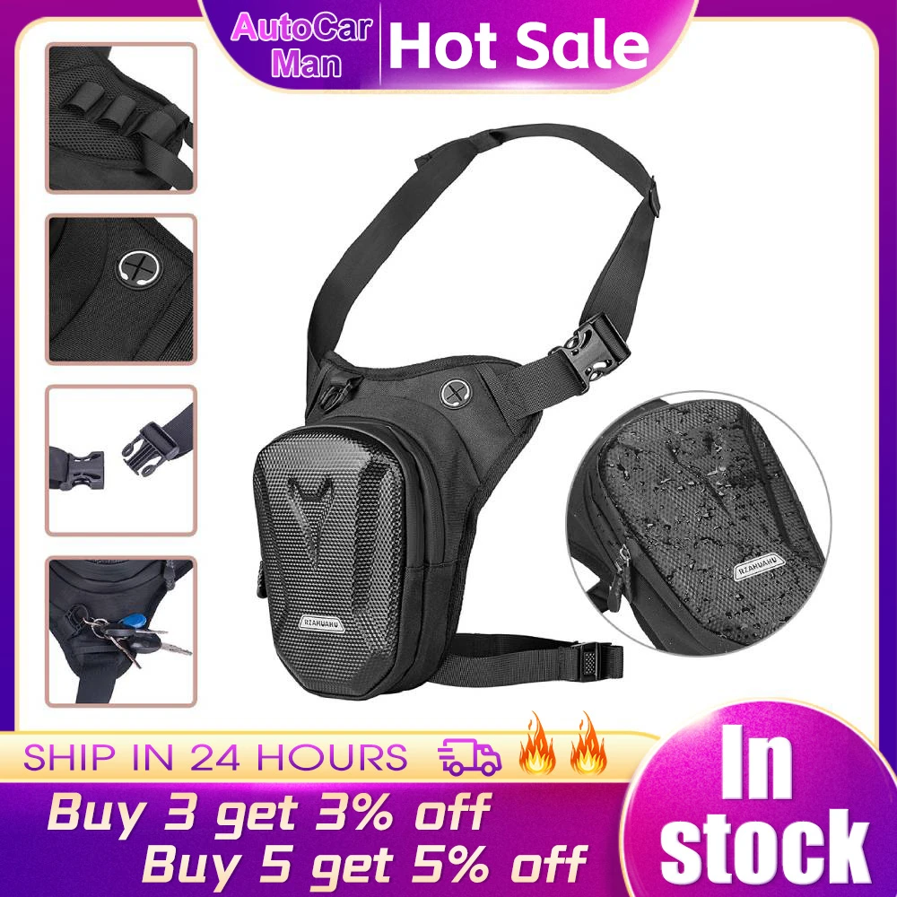 Waterproof Leg Bag Motorcycle Gloves Luggage Ride Bag Outdoor Casual ...