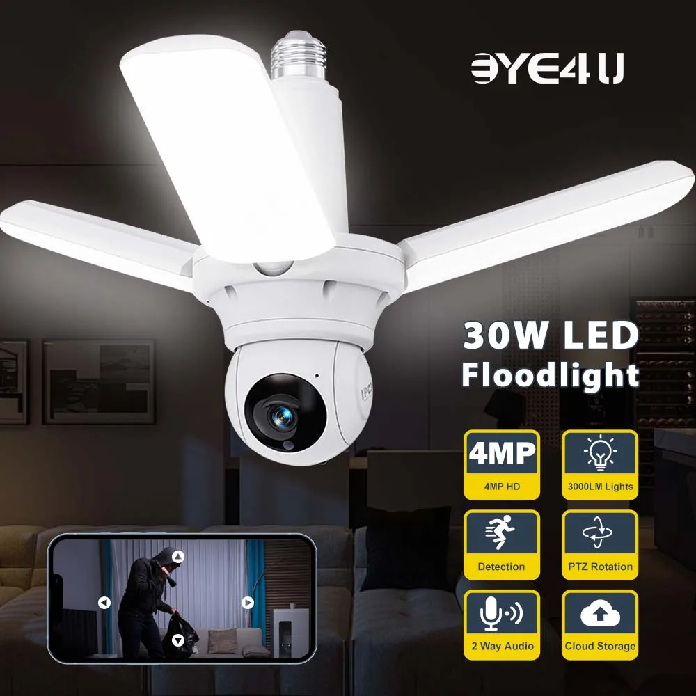 2K-4MP-Security-Floodlight-Camera-Auto-Tracking-E27-Bulb-Cam-30W-Garden ...