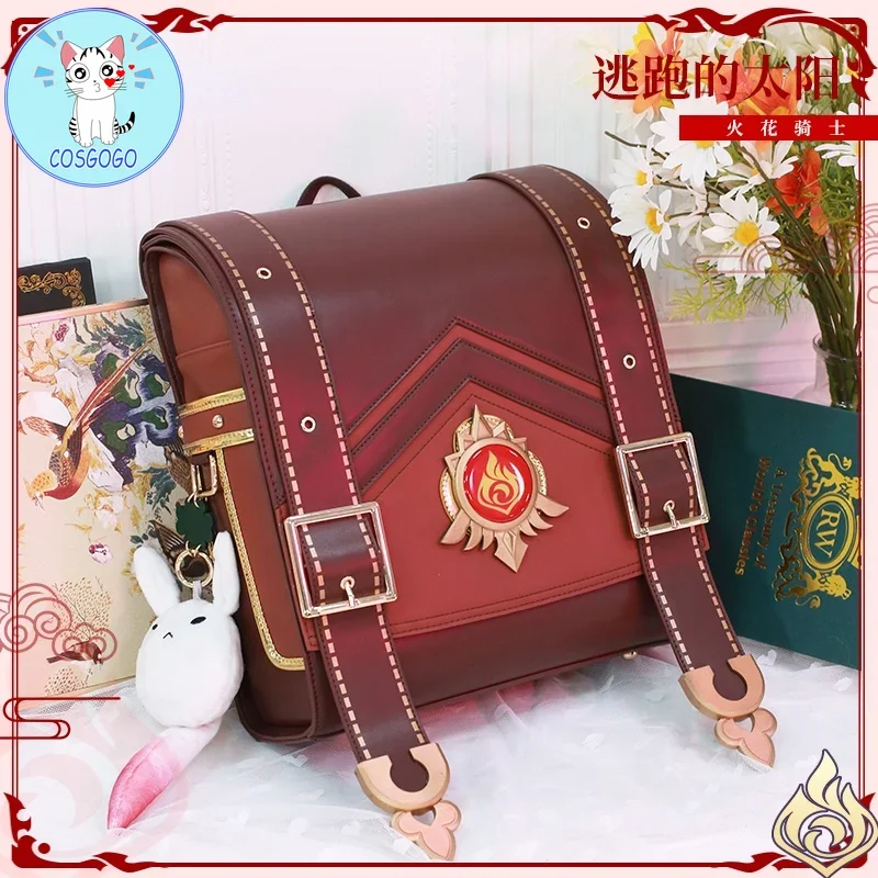 Anime Game Genshin Impact Klee Spark Knight Cute Backpack Shoulder Bag ...