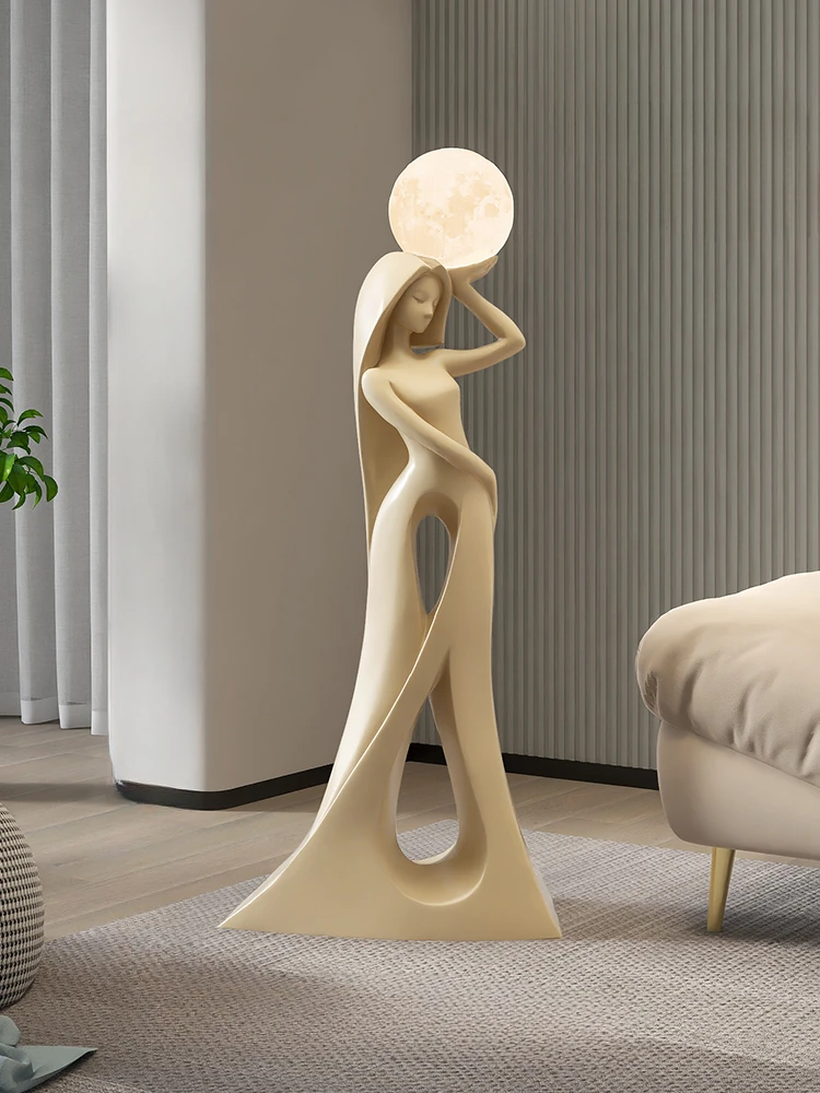 Modern-Abstract-Girl-Art-Sculpture-Ornament-Large-Size-Figure-Statue ...