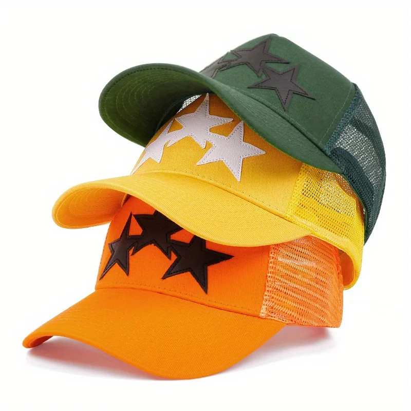 Star-Embroidery-Baseball-Caps-For-Women-Men-Snapback-Hats-Summer ...