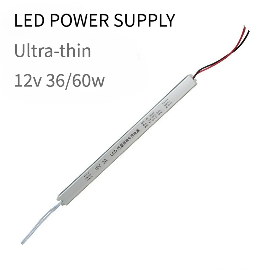 12V Transformer Switch Adapter AC110-260V Ultra Thin Power Supply for ...
