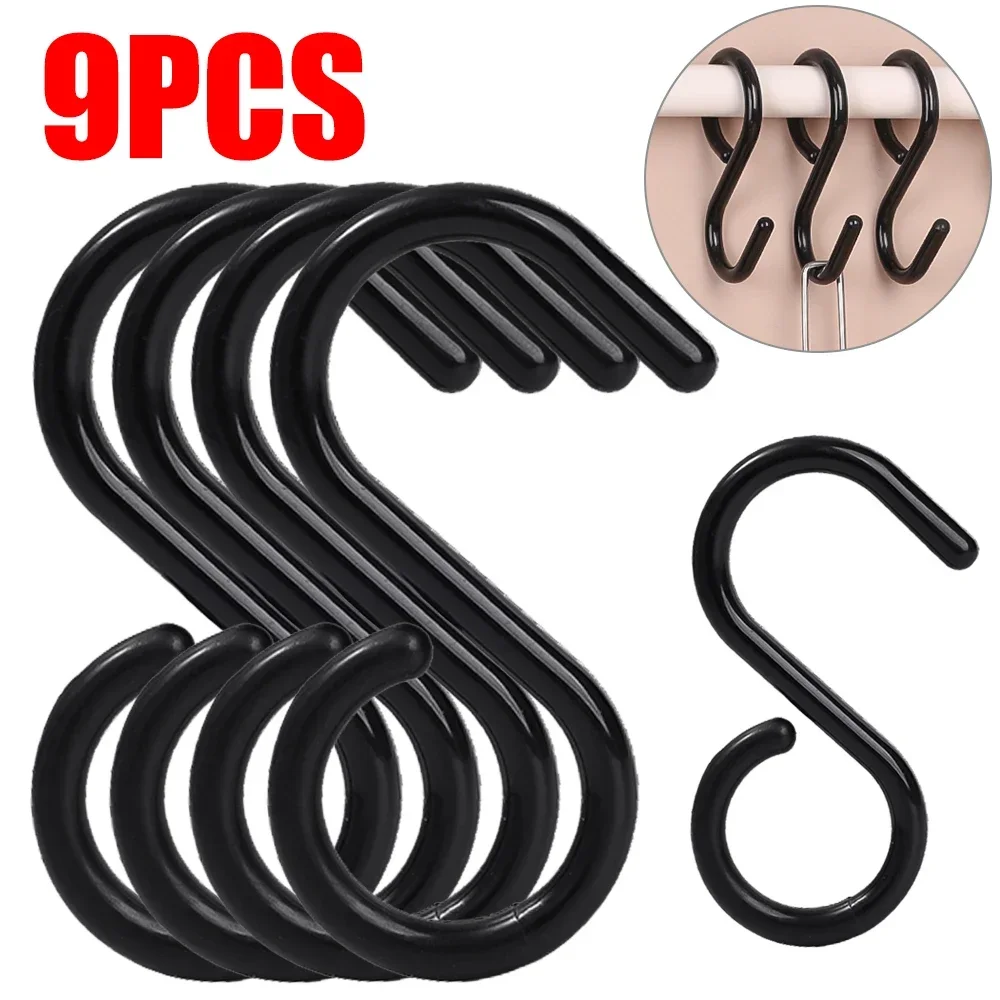 9/3pcs S-Shaped Hook Soft Buckle Design Portable Multi-purpose Easy ...
