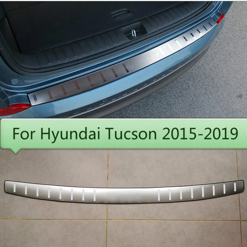 Ultra-thin-Car-Stainless-Steel-Rear-Bumper-Protector-Sill-Trunk-Rear ...