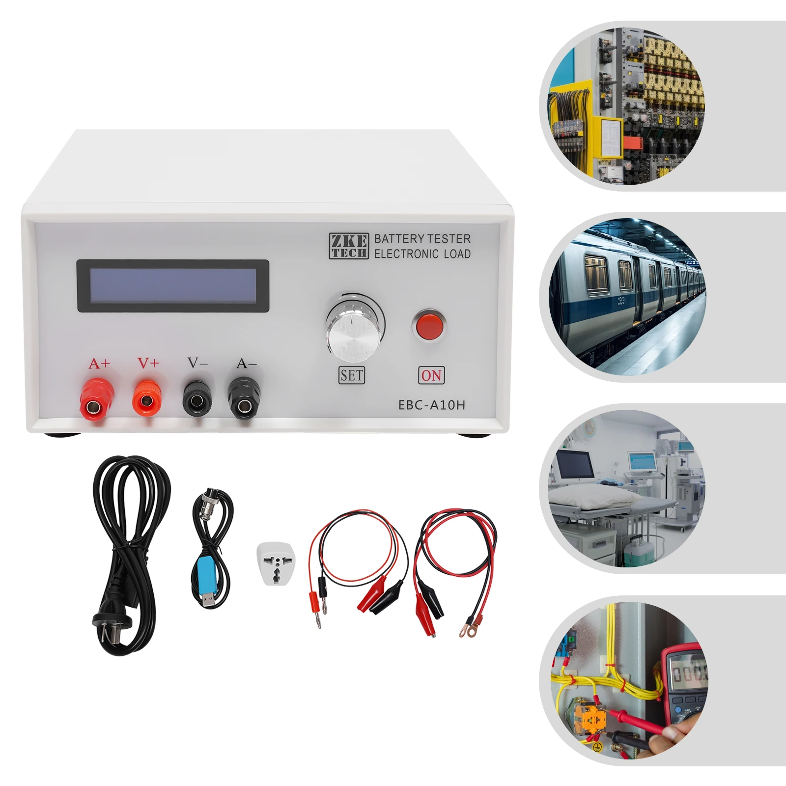 EBC-A10H Battery Capacity Charge/Discharge Tester with LCD Display ...