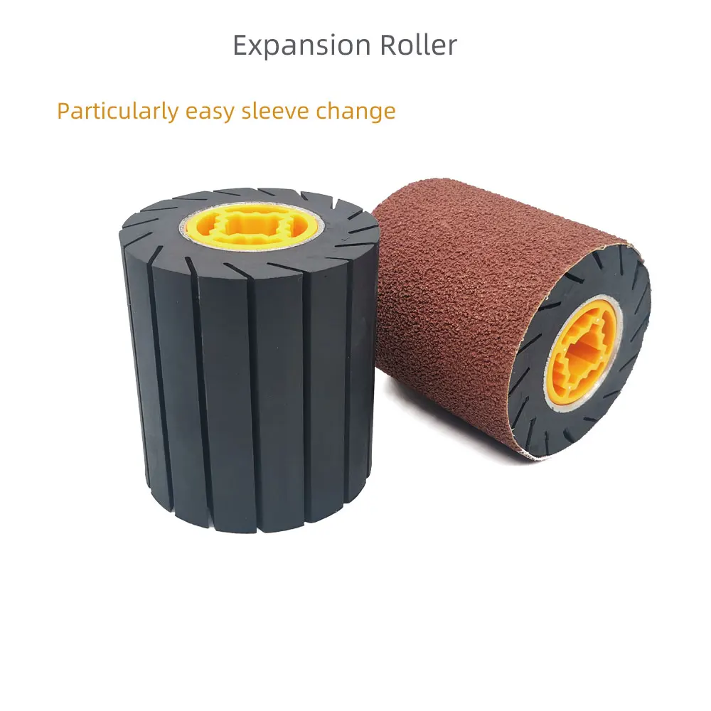 90-100-19mm-Expansion-Roller-Rubber-Drum-Polishing-Wheel-for-Wire ...