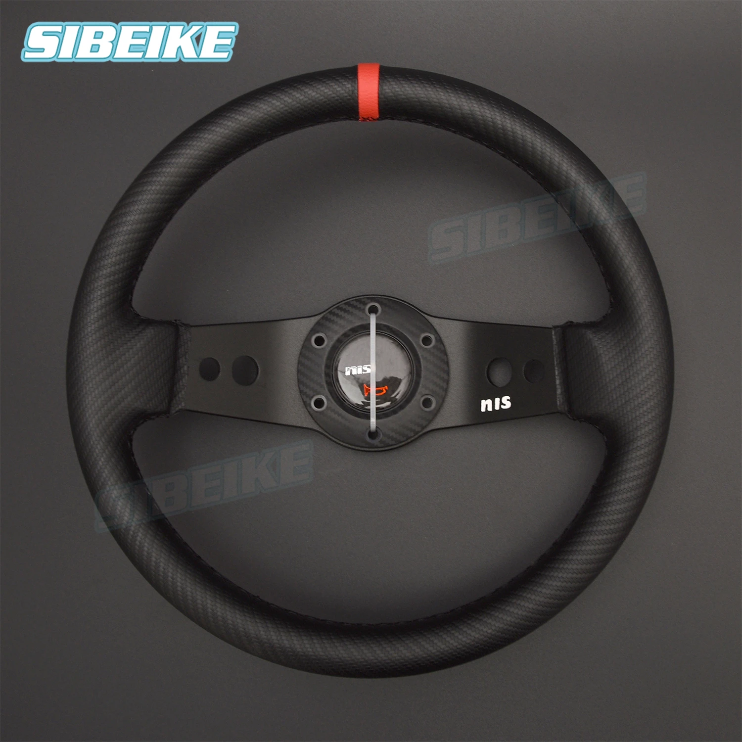 13inch-2-Spoke-PVC-Steering-Wheel-Universal-Racing-Car-Accessories ...