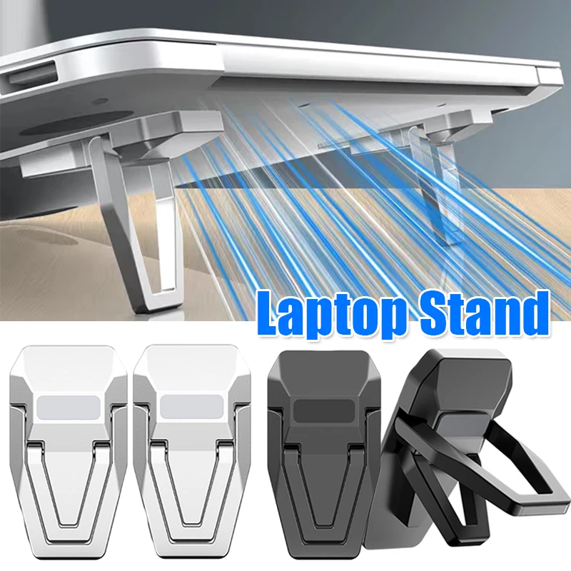 Metal-Mini-Laptop-Stand-Portable-Invisible-Foldable-Laptop-Cooling-Pad ...