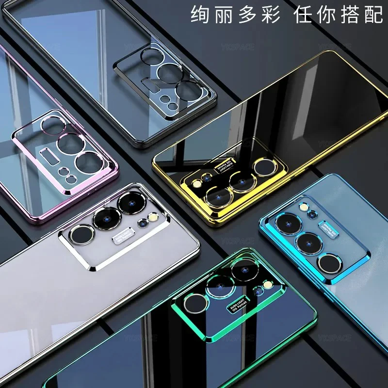 Colorful Plating Clear Silicone Phone Case for Samsung Galaxy S20 S21 ...