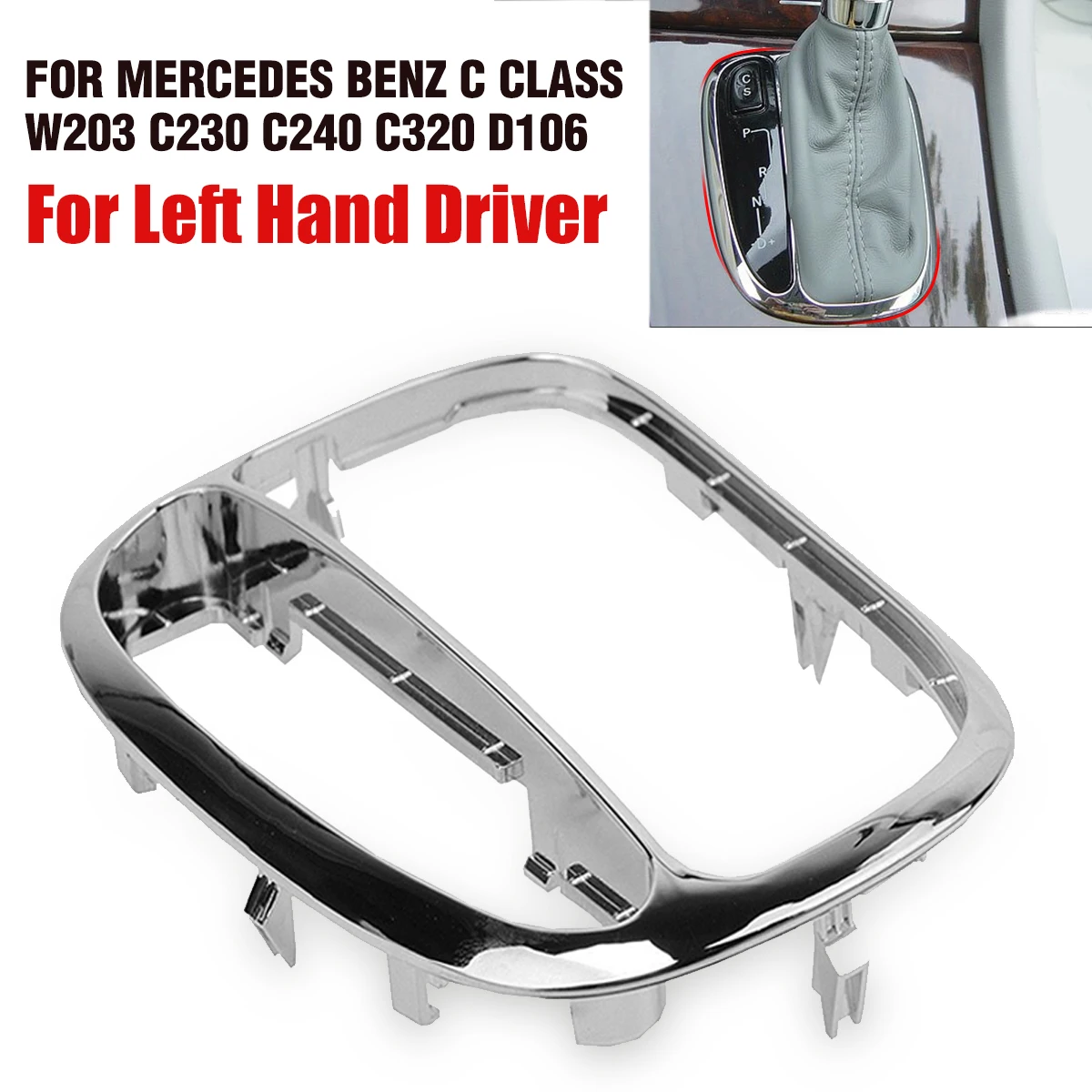 2032672088-Center-Shifter-Trim-Cover-Bezel-For-Mercedes-Benz-C-Class ...