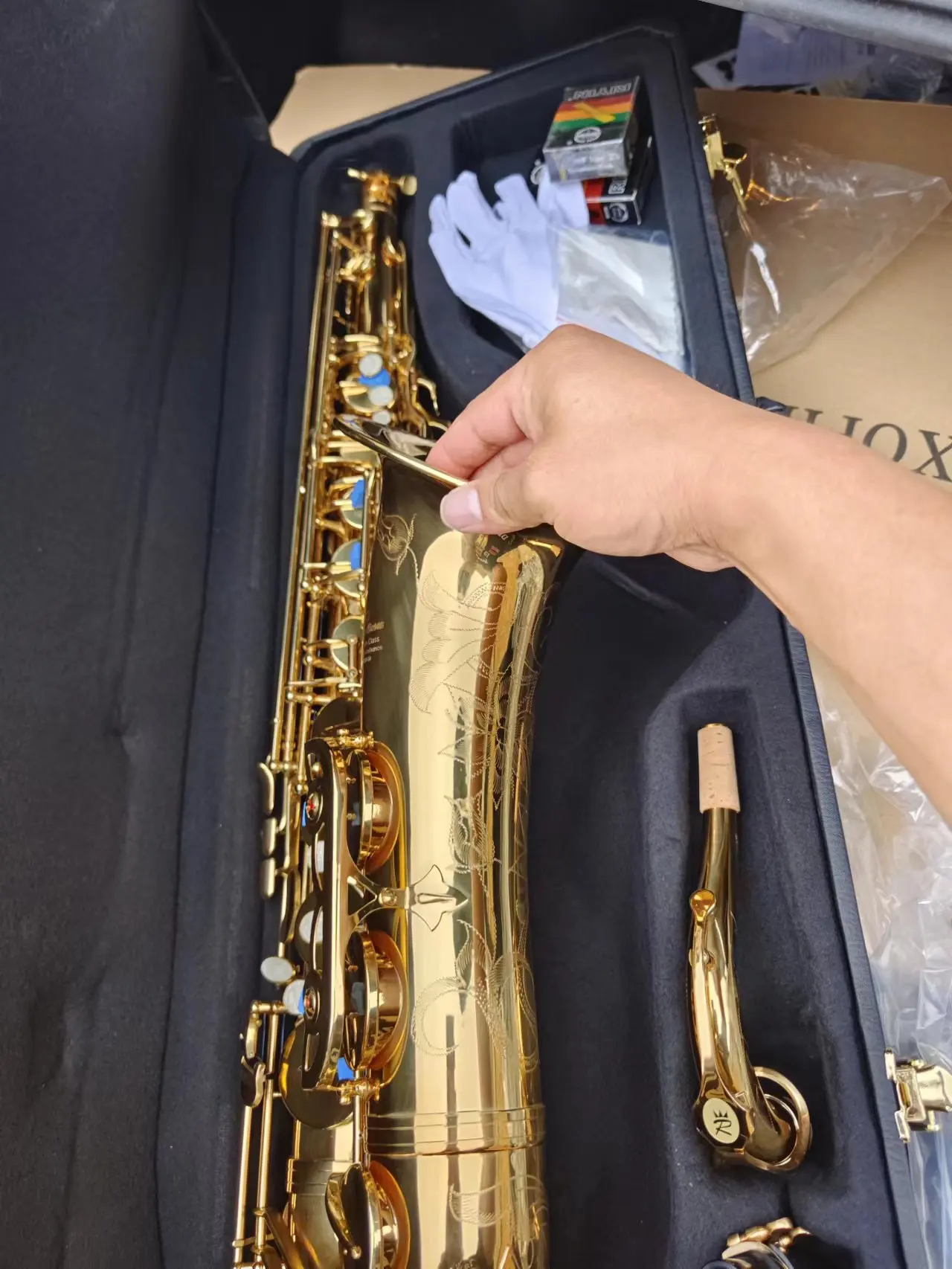 France-Rollinsax-Q3-Alto-Eb-Saxophone-Brass-Body-Gold-Lacquer-Saxo-for ...