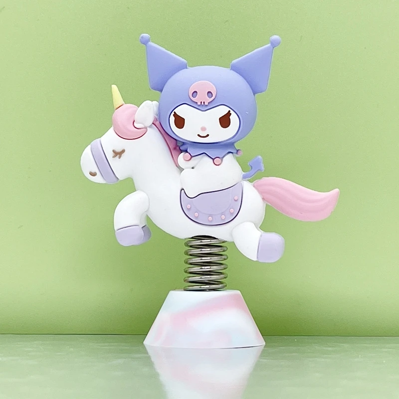 Generic Sanrio Cartoon Spring Figure Carousel Kuromi Hello Kitty Little ...