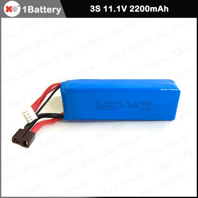 Wltoys 3S 11.1V 2200mAh RC Boat T Plug Battery Original Lipo Battery ...
