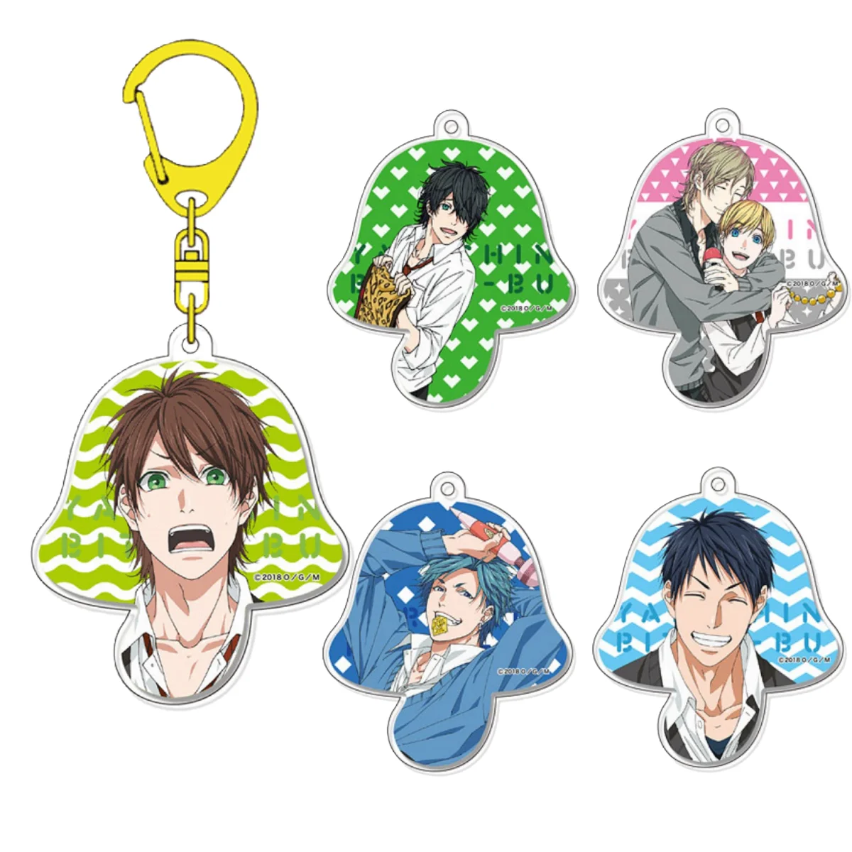 Anime Yarichin Club Button Kawaii Yuri Ayato Yui Tamura 6cm Acrylic ...