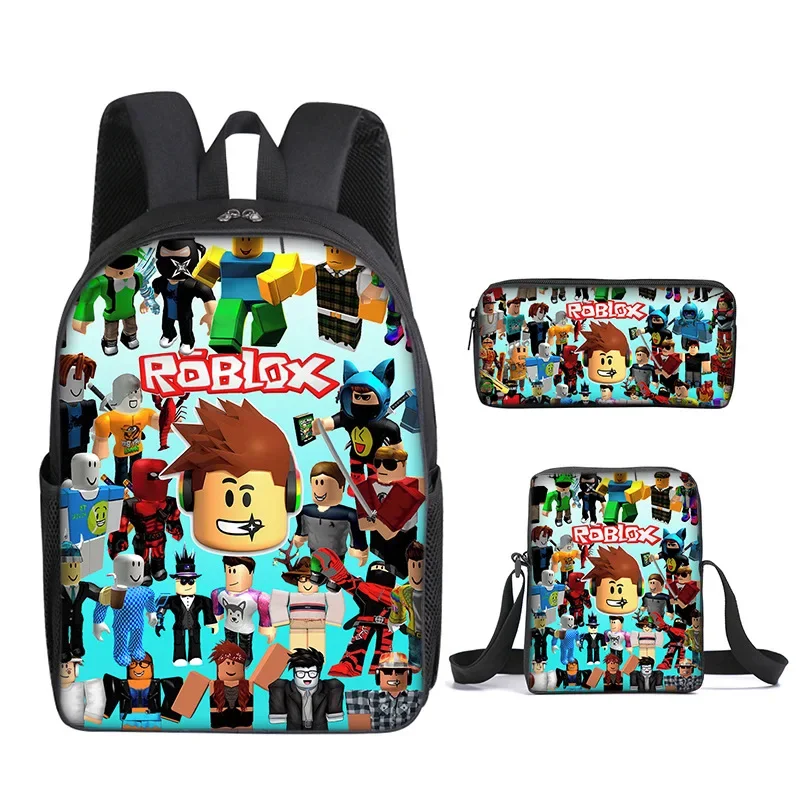Three-piece-Set-of-3D-Printing-Roblox-School-Bag-Game-Surrounding ...