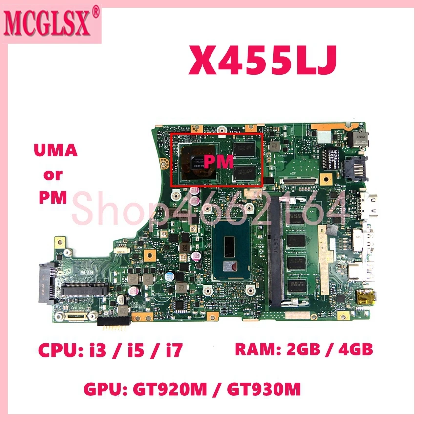 X455LJ-i3-i5-i7-CPU-Mainboard-For-ASUS-X455L-X455LF-X455LJ-X455LB-A455L ...