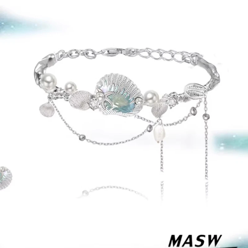 MASW Original Design Vintage Temperament Seashell Bracelet For Women ...