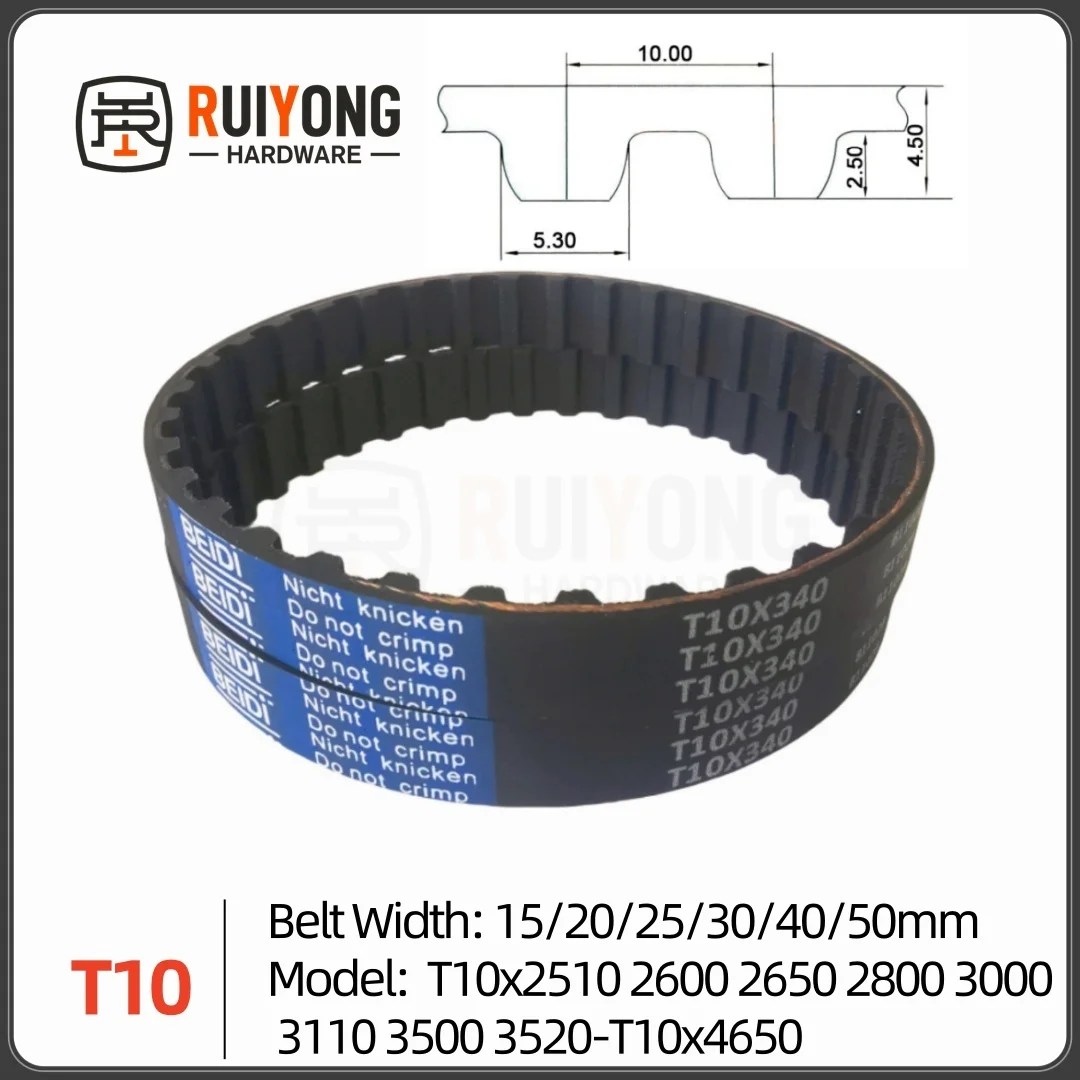 T10-High-Torque-Rubber-Timing-Belt-Width-15-20-25-30-40-50mm-Model ...