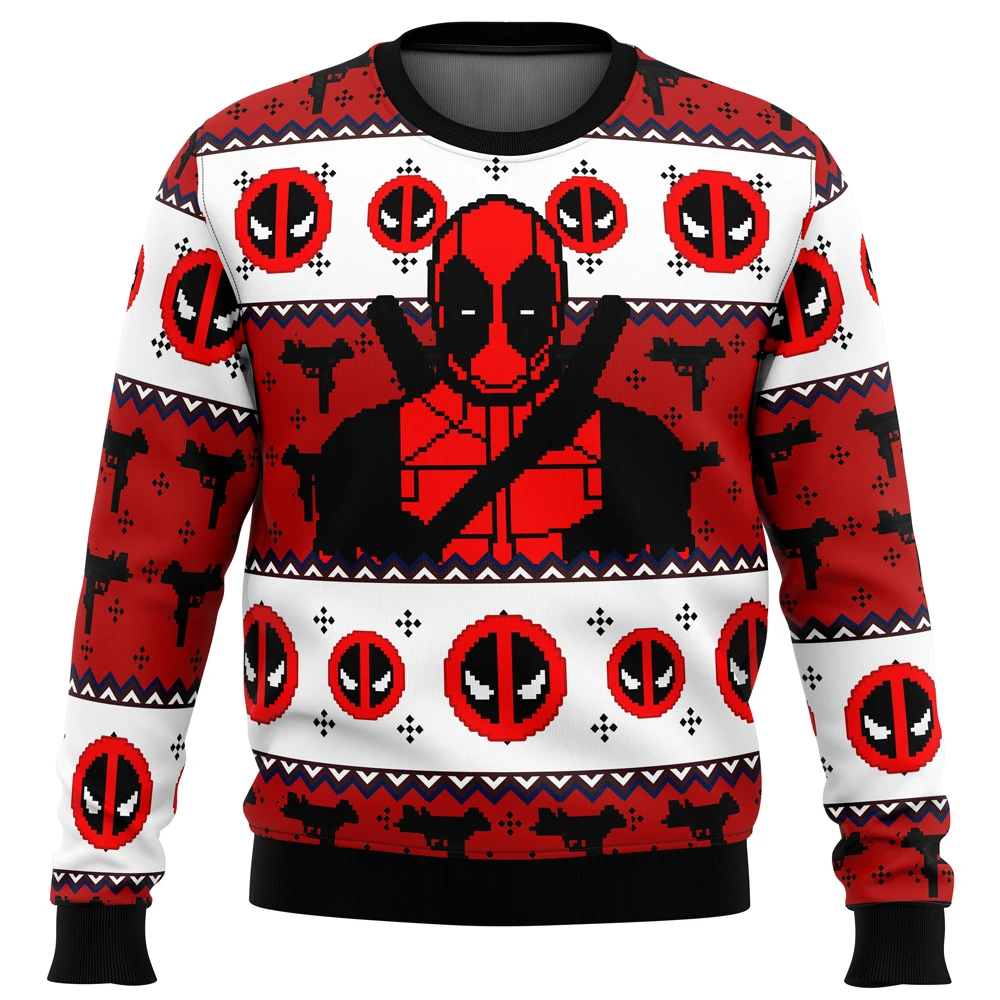 Winter-Christmas-Marvel-Anime-Men-s-Pullover-3D-Printed-Deadpool ...