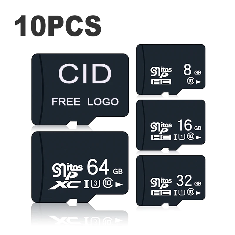 10PCS CID GPS 8GB 16GB 32GB 64GB TF/SD card Memory Card modification ...