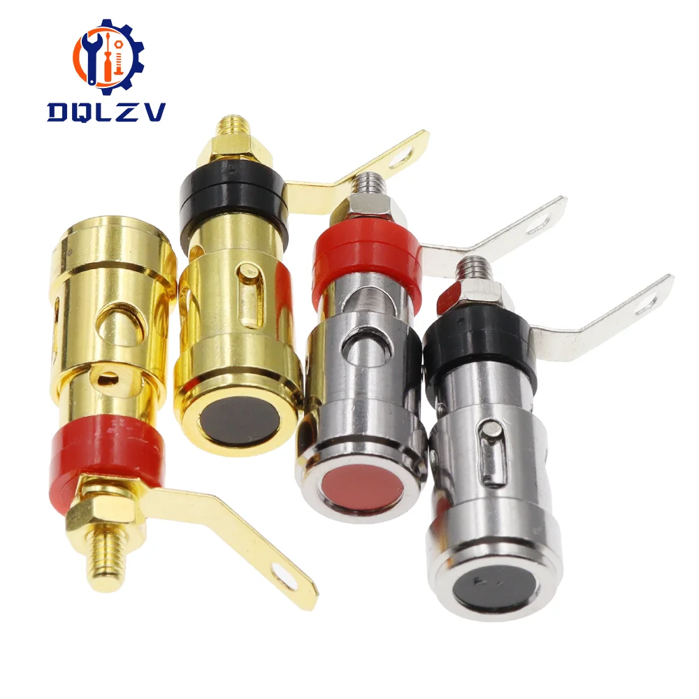 2PCS-Gold-plated-push-Type-Spring-Terminal-Speaker-Amplifier-Spring ...