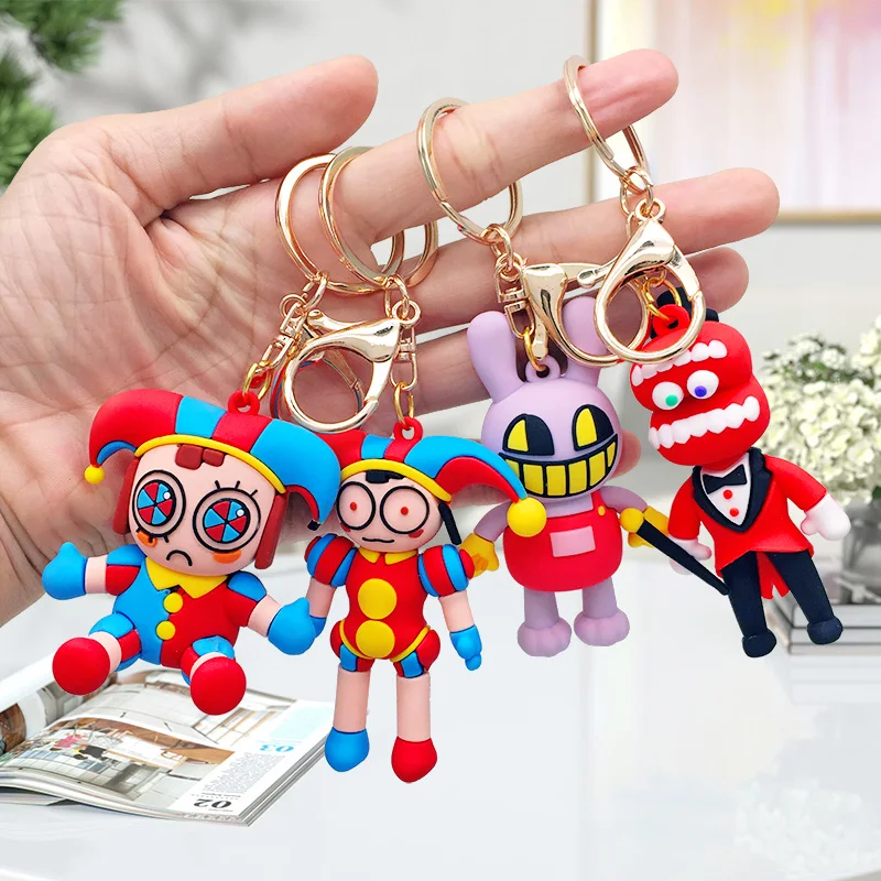 Cartoon-Cute-3D-The-Amazing-Digital-Circus-PVC-Keychains-Wholesale ...