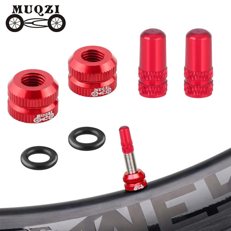 2-8sets-Bicycle-Tire-Valve-Nut-with-Presta-Valve-Cap-Set-MTB-Road-Bike ...