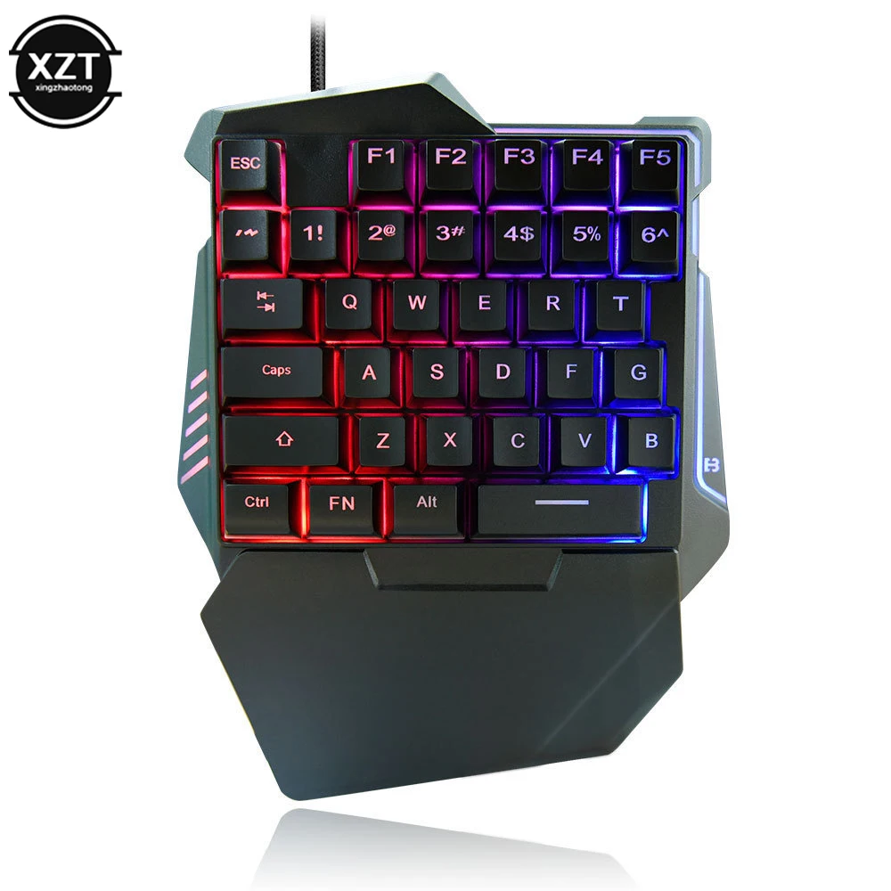 USB-One-handed-Keyboard-Gaming-Mechanical-Keyboard-Portable-35-Keys ...