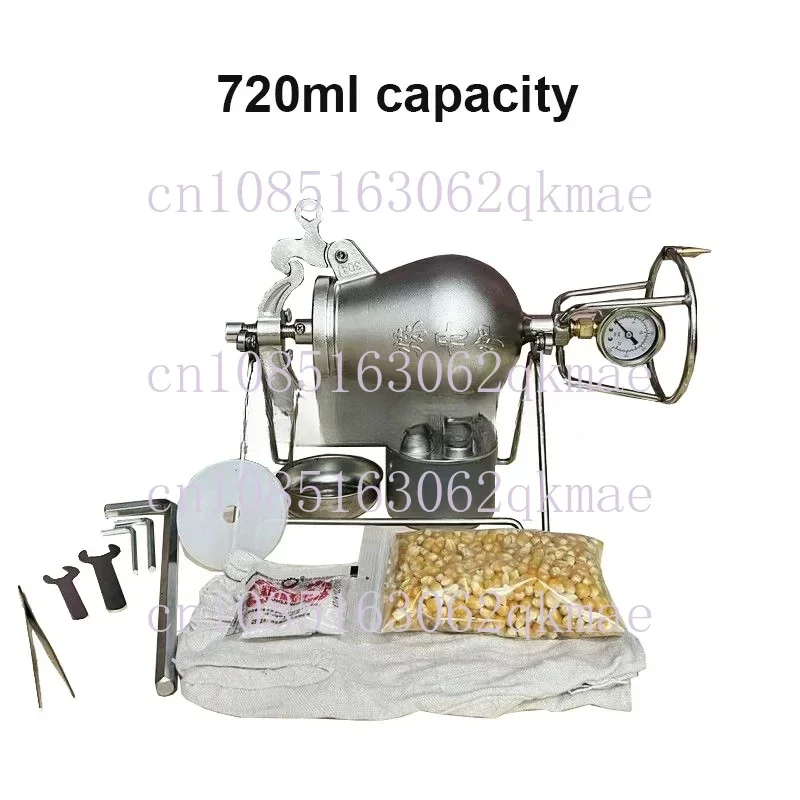 500ml Home Old Popcorn Maker Grain Amplifier Machine 720ml Hand-cranked ...