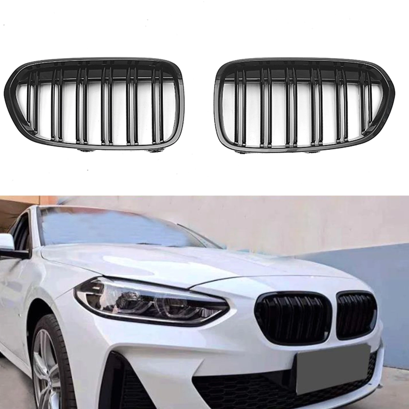 2pcs-Racing-Grills-For-BMW-1-Series-F52-2018-2021-118i-120i-Front ...