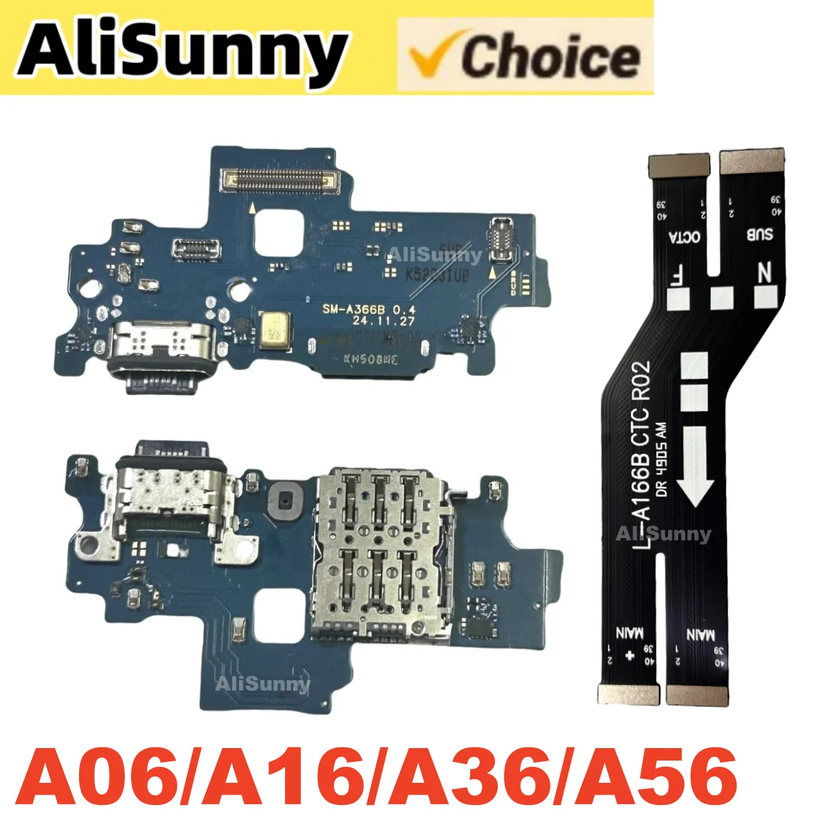 Charging Board Flex Cable for SamSung A16 A36 A56 A06 A166B A166P A566B ...
