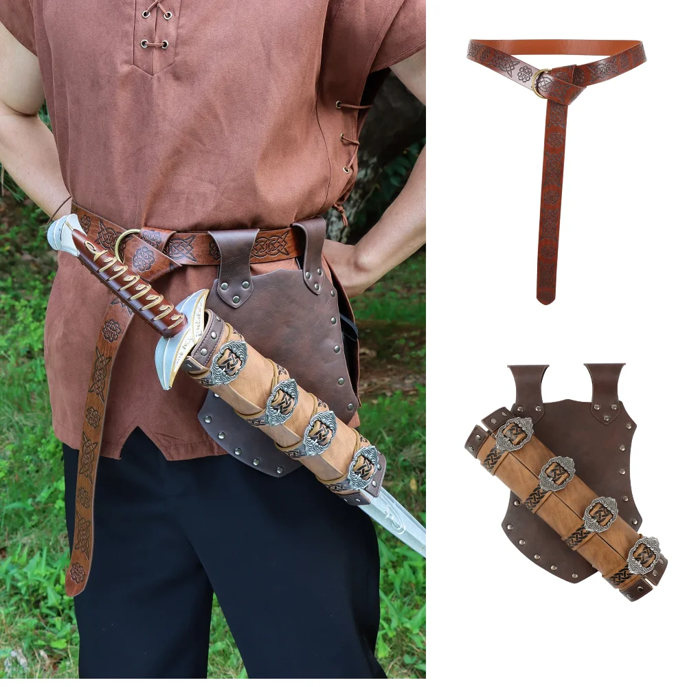 Holster-Medieval-Shoulder-Strap-Sword-Holder-Sheath-Scabbard-For-Adult ...