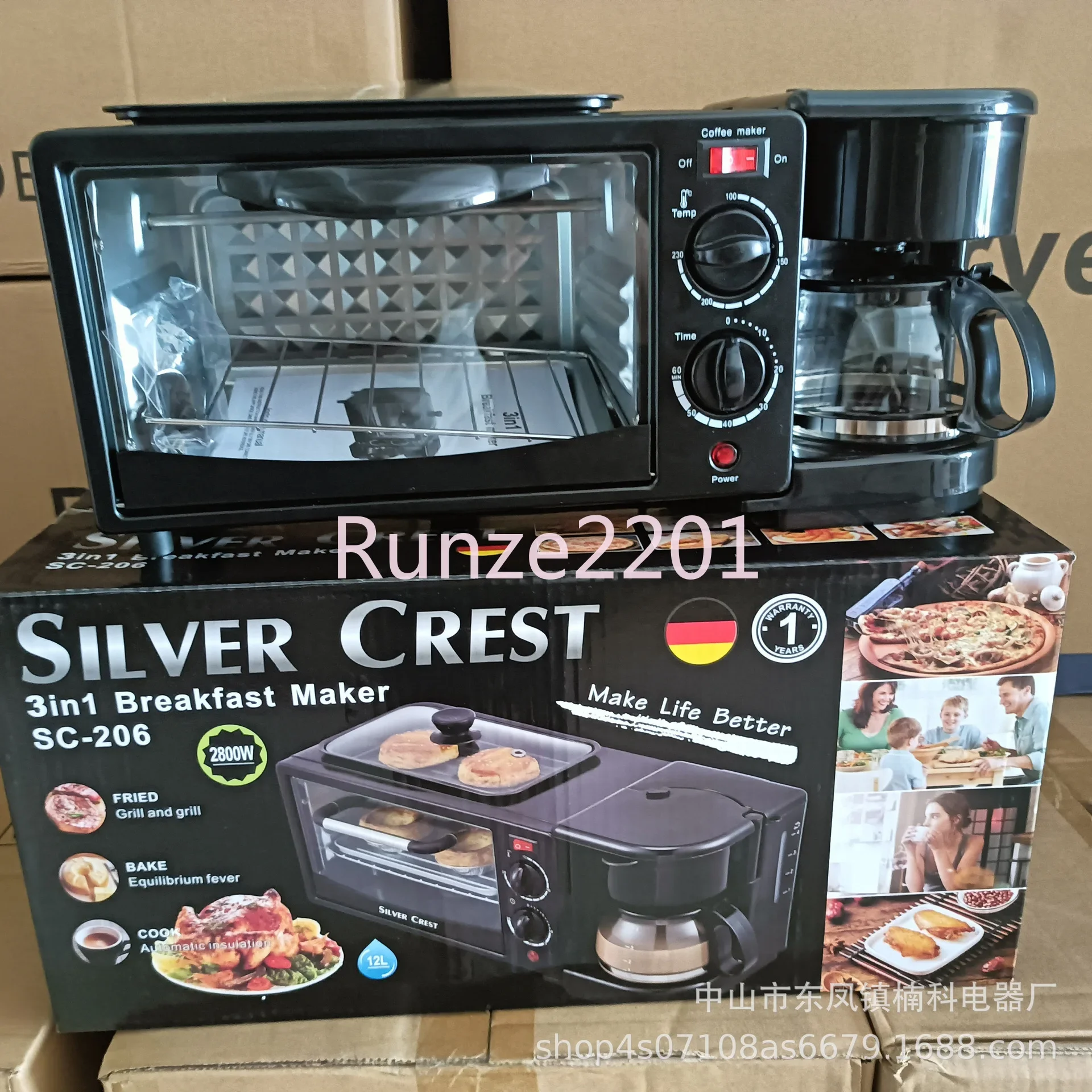 Silvercrest-2800W-English-3-in-1-Breakfast-Machine-Multi-Function ...