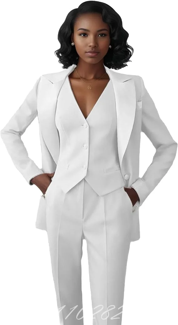 Dames-Pak-Zakelijke-Vrijetijdskleding-Voor-Dames-Smoking-Pak-Kantoor ...