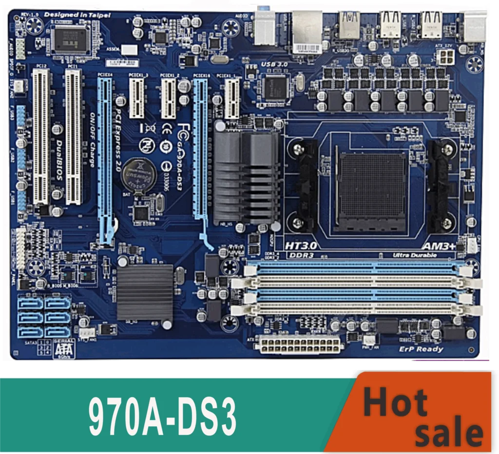 Socket AM3+/AM3 GA-970A-DS3 32GB DDR3 ATX 100% Tested Fully Work ...