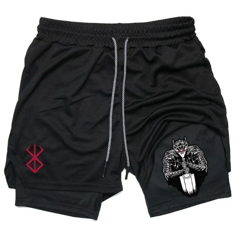 Men-Performance-Shorts-Anime-Guts-Print-Gym-Shorts-Summer-Sports ...