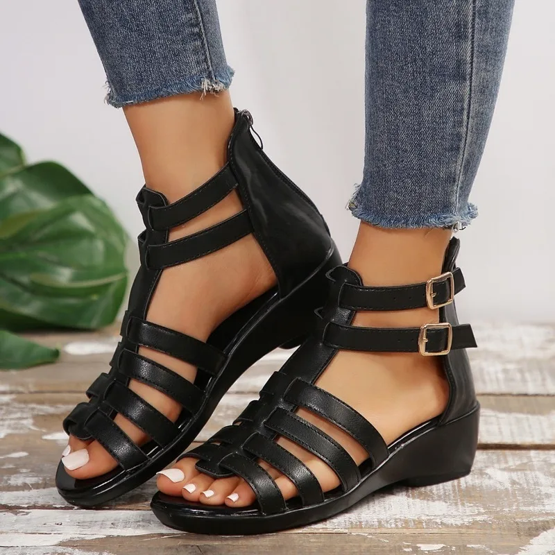 Classic-Rome-Sandals-Summer-New-Women-s-Wedge-Sandals-Casual-Double ...