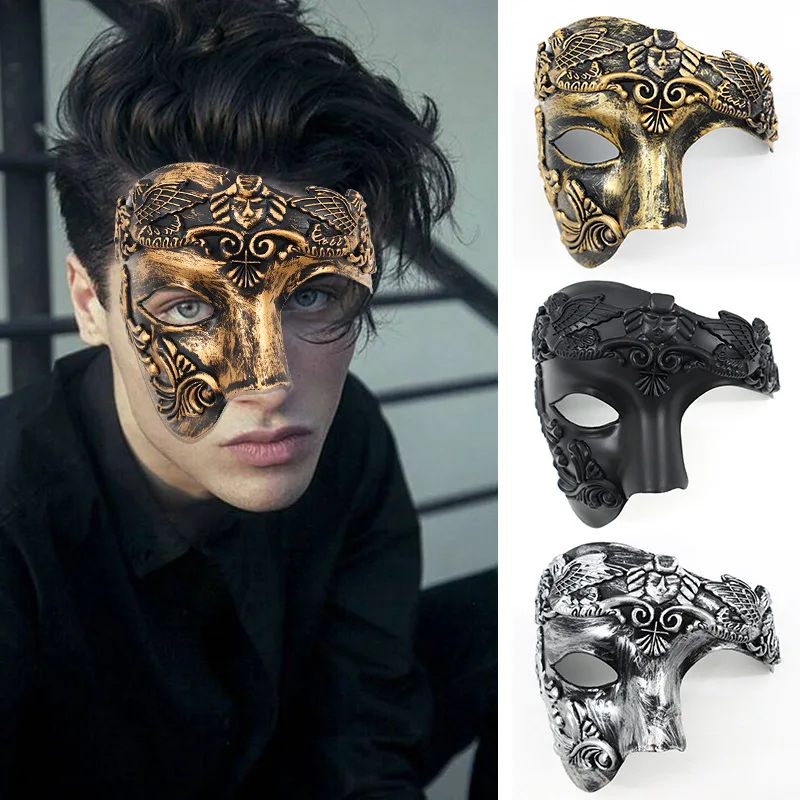 Egyptian-Men-Ancient-Greco-Roman-Warrior-Half-Face-Mask-Venice ...