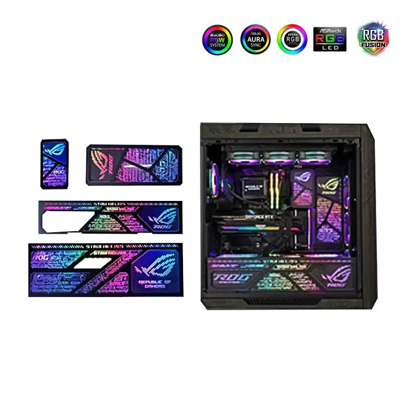 Panel-de-iluminaci-n-ARGB-para-Asus-ROG-GX601-carcasa-MOD-AURA-SYNC ...