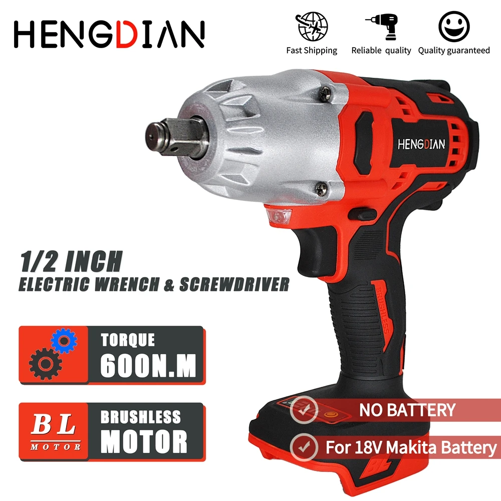 Electric-Wrench-600NM-Brushless-Cordless-1-2-inch-Rechargeable-Impact ...