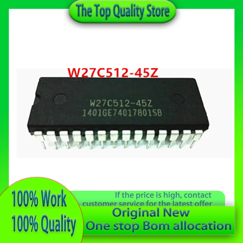 1-100PCS 100% New W27C512-45Z W27C512-45 W27C512 IC EEPROM 512KBIT ...