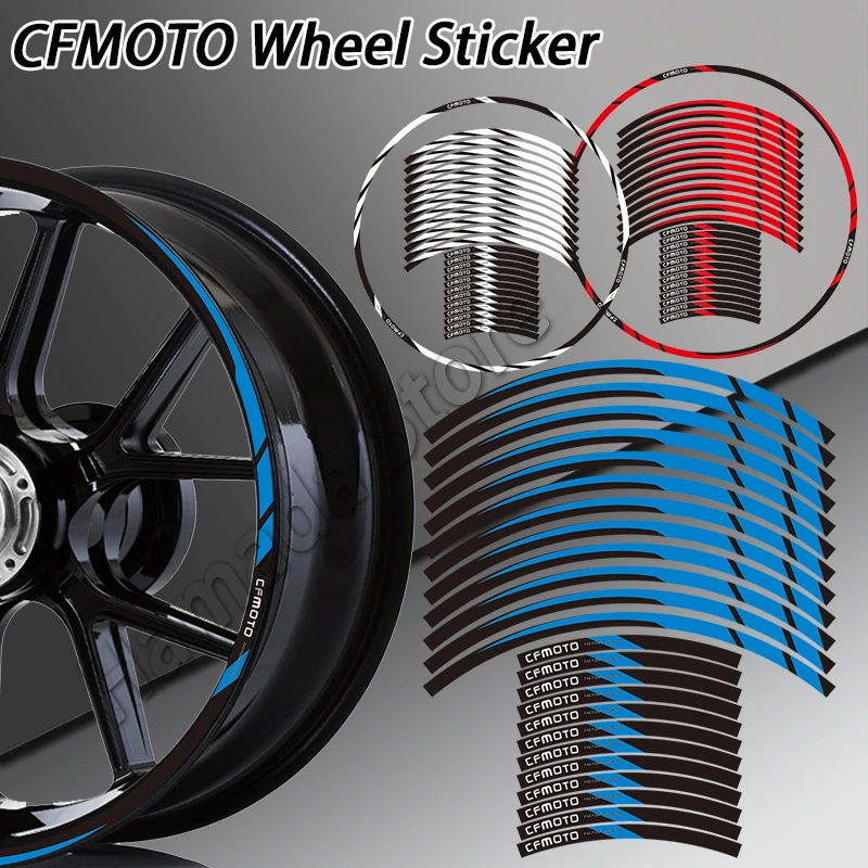 17-Reflective-Motorcycle-accessories-Wheel-Sticker-Rim-Stripe-Decal-For ...