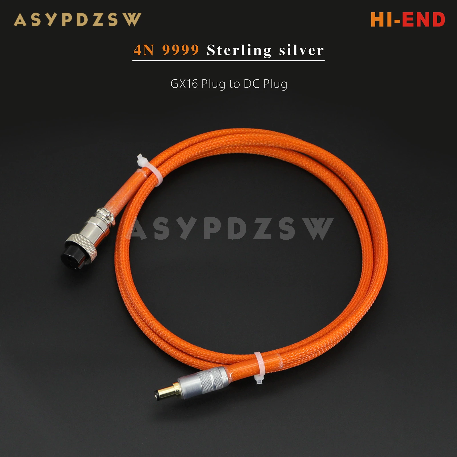 1-2M-HI-END-4N-9999-Sterling-silver-Liear-power-supply-Cable-GX16-2-PIN ...