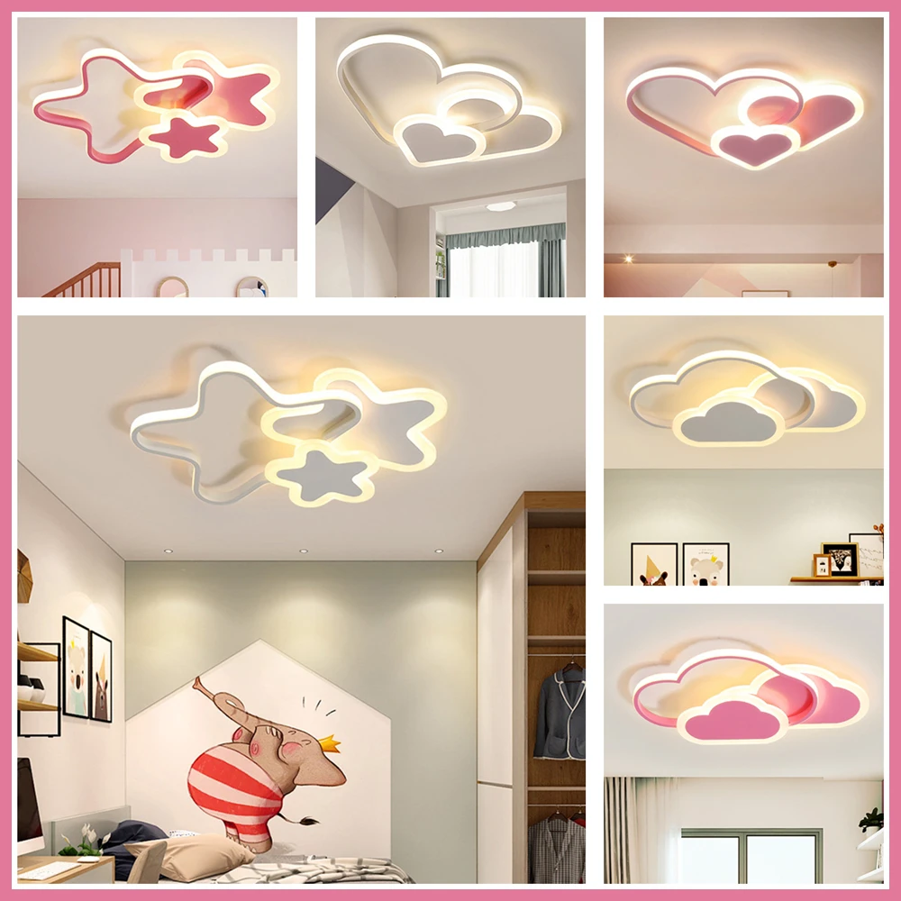 Led-Ceiling-Lamp-For-Children-Kid-Girls-Room-Bedroom-Study-Cloud ...