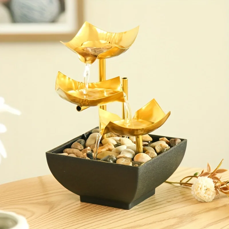 1 Pcs Tabletop Water Fountain, Home Décor Soothing Sound Machine with ...
